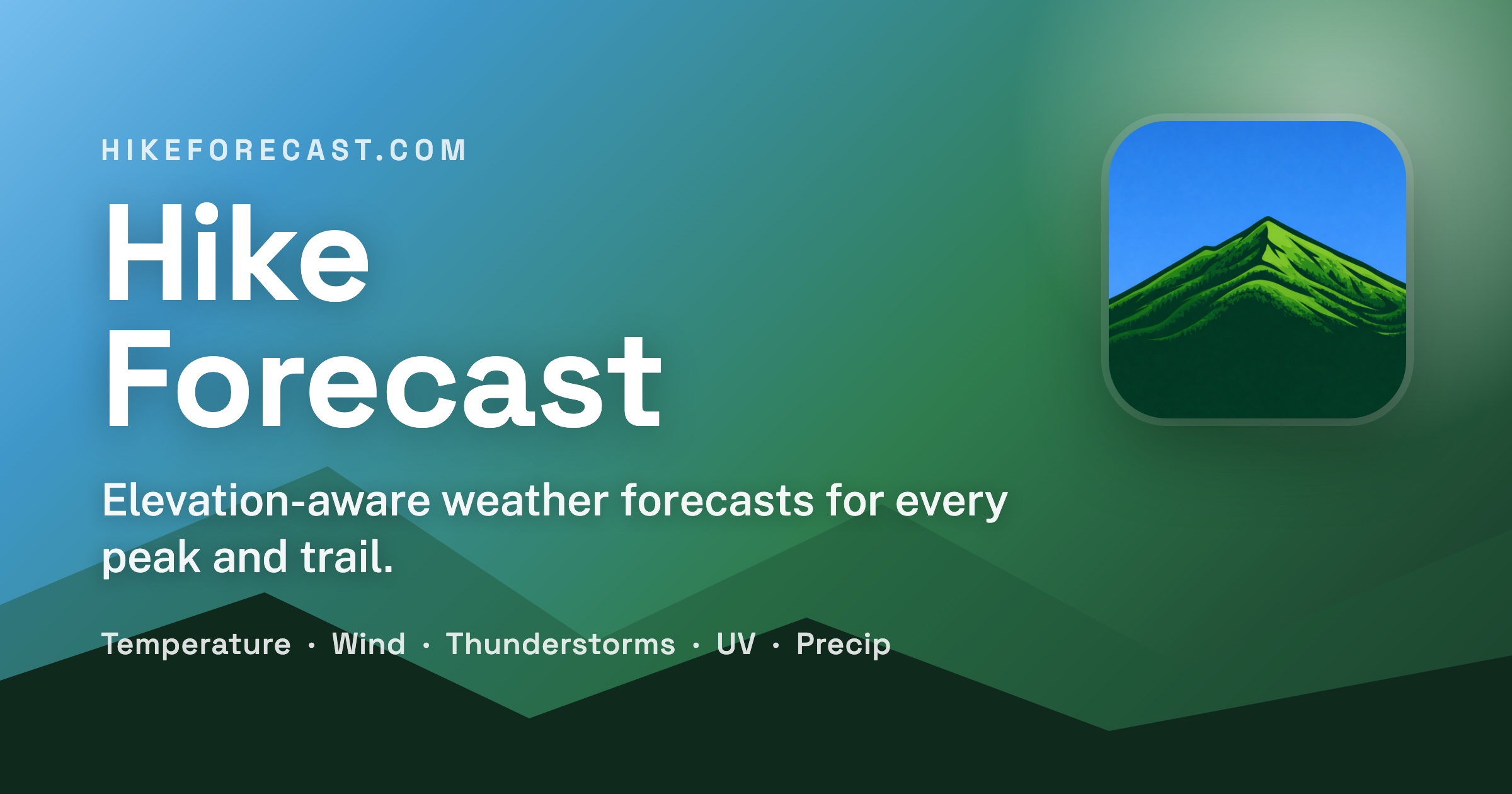 Hike Forecast — Mountain & Trail Weather Forecasts for Hikers